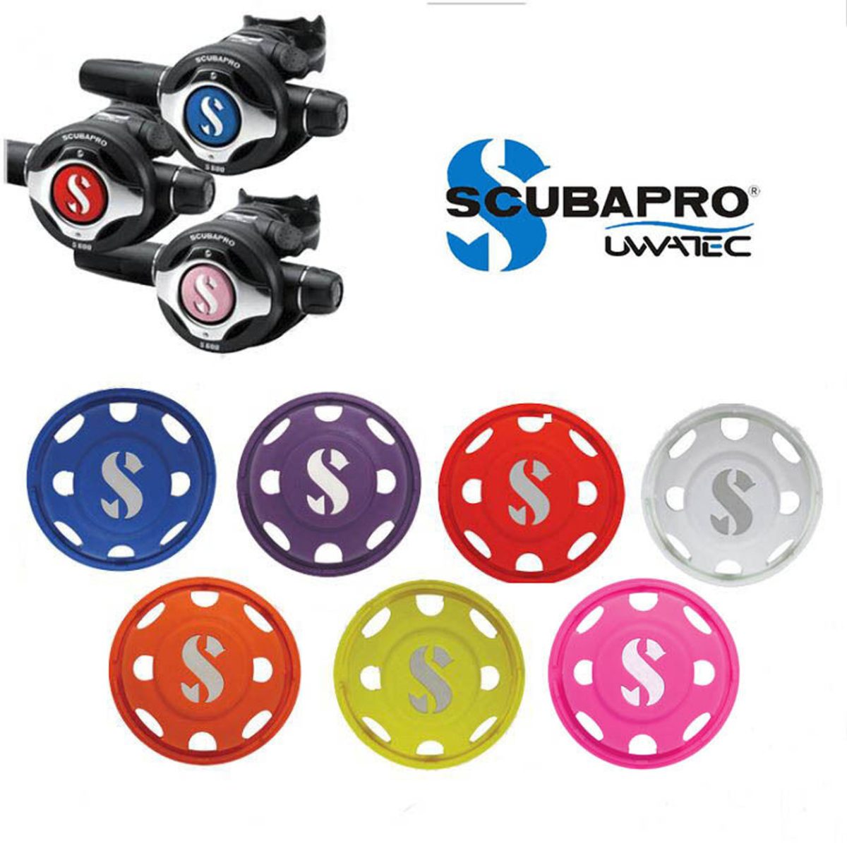 Scubapro S600 Regulator Purge Color Covers 二級頭彩色前蓋 - Scuba Warehouse ...